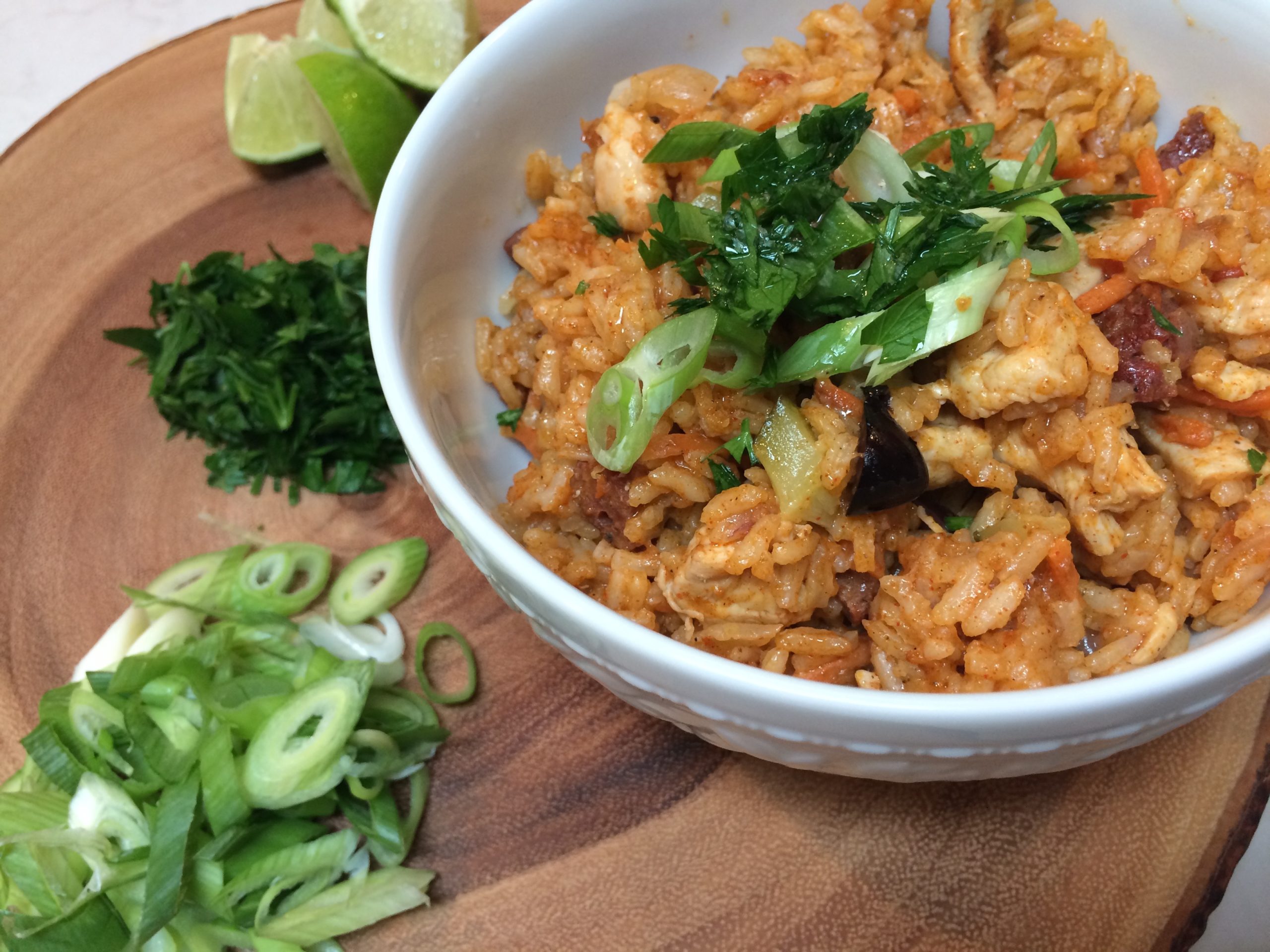 Chicken Chorizo Paella Bowls - Prep + Rally