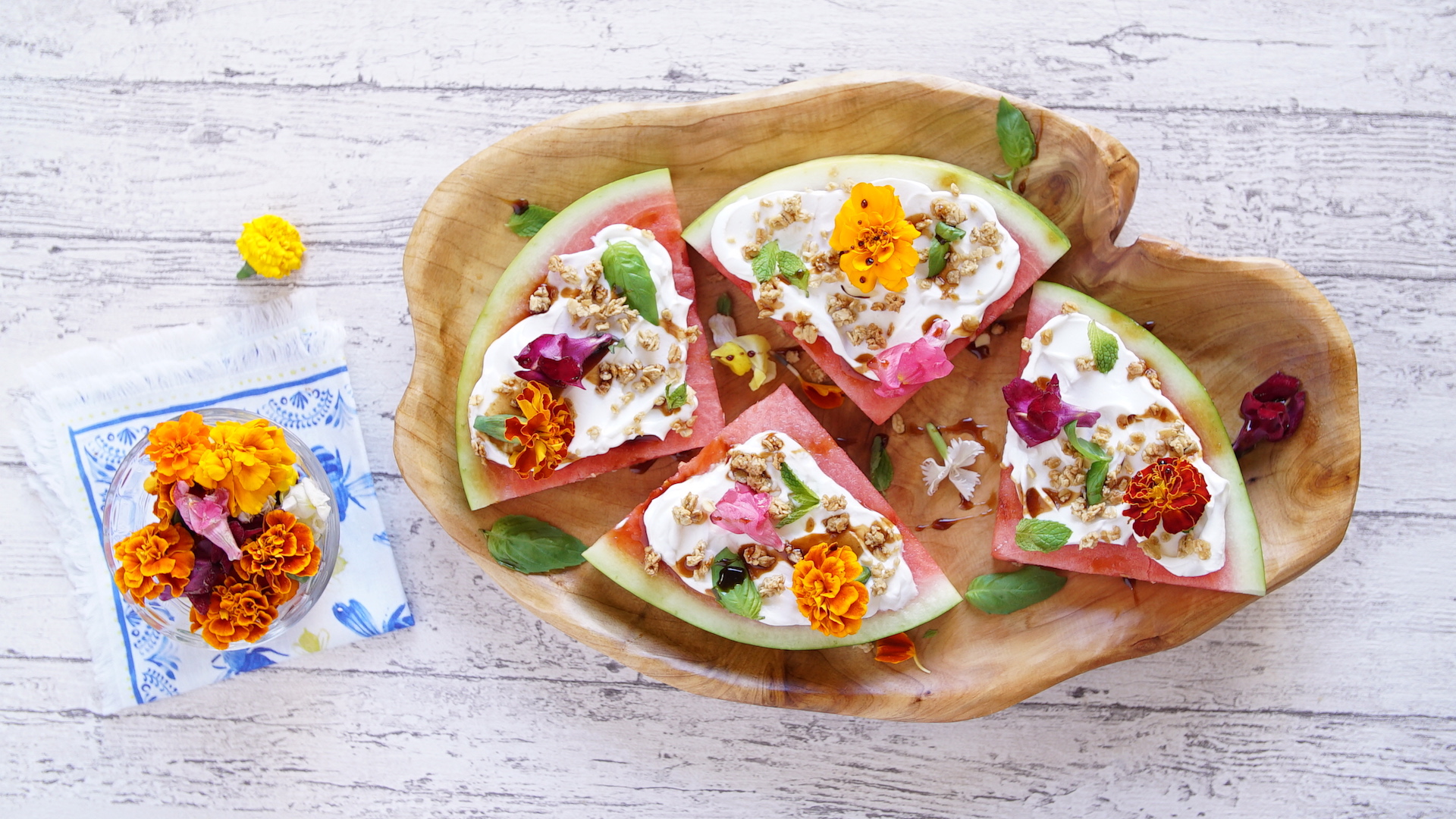 Watermelon Breakfast Pizza - Prep + Rally