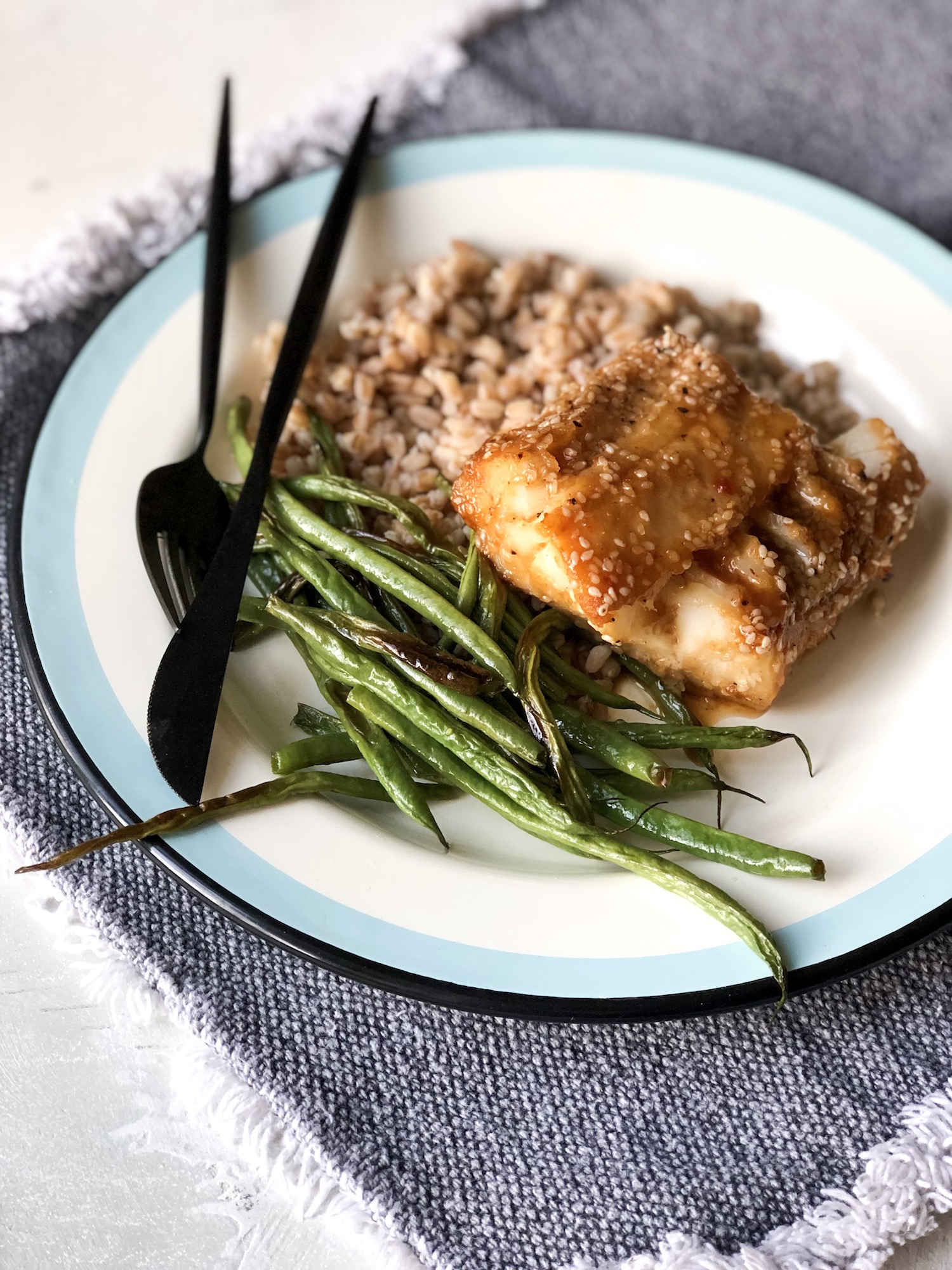 Sesame Glazed Fish - Prep + Rally