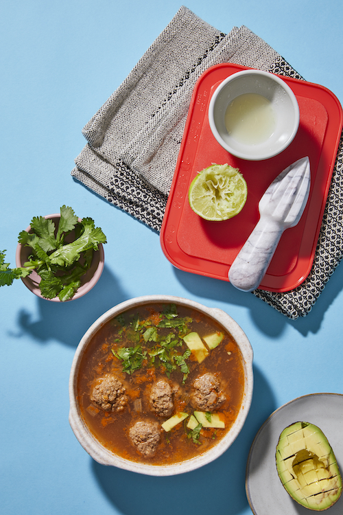 Mexican Meatball Soup - Prep + Rally