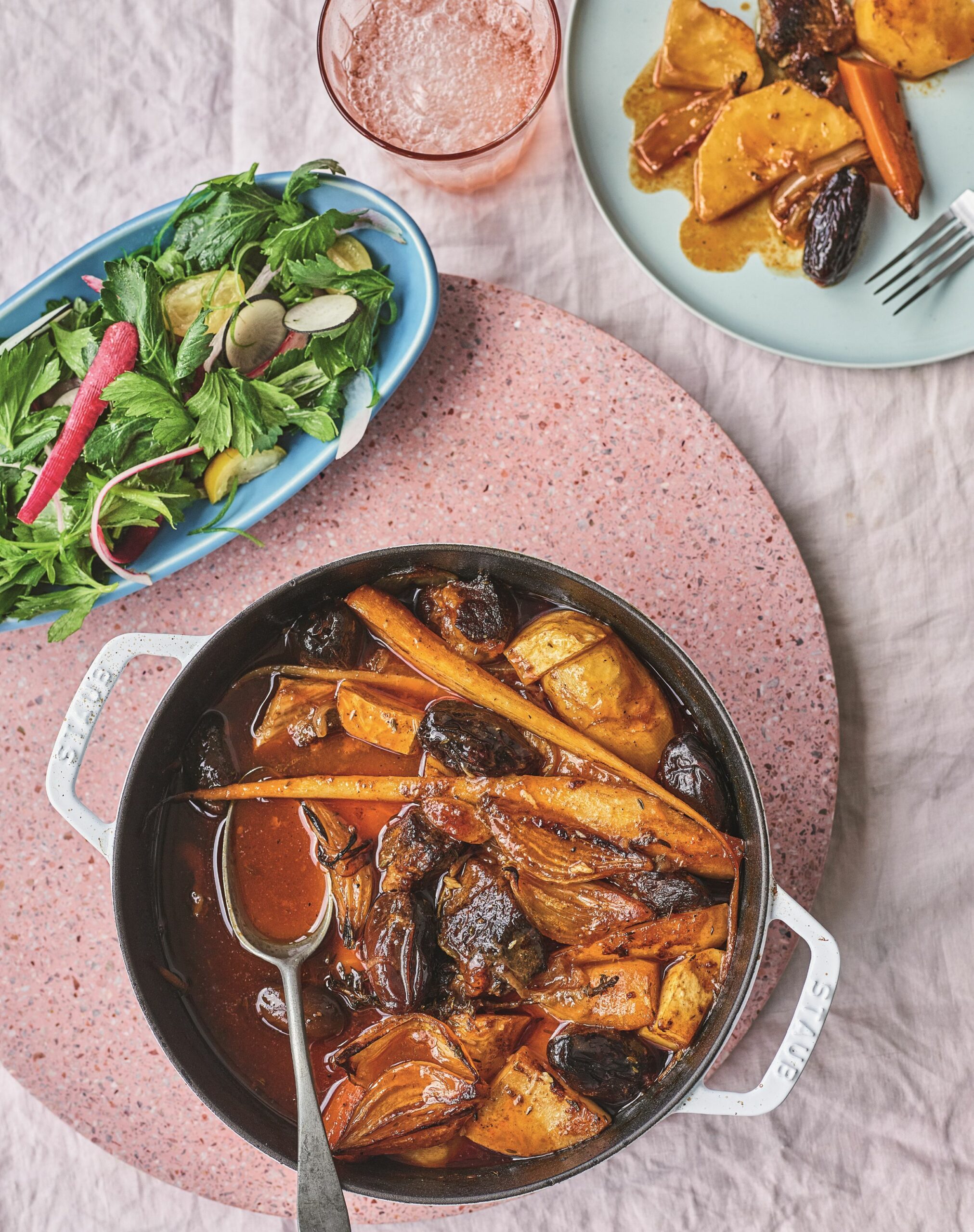 Medjool Date and Root Vegetable Stew - Prep + Rally