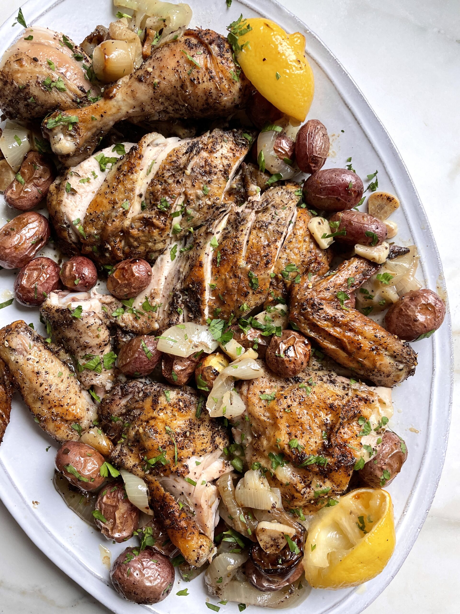 Roasted Lemon Sumac Chicken - Prep + Rally